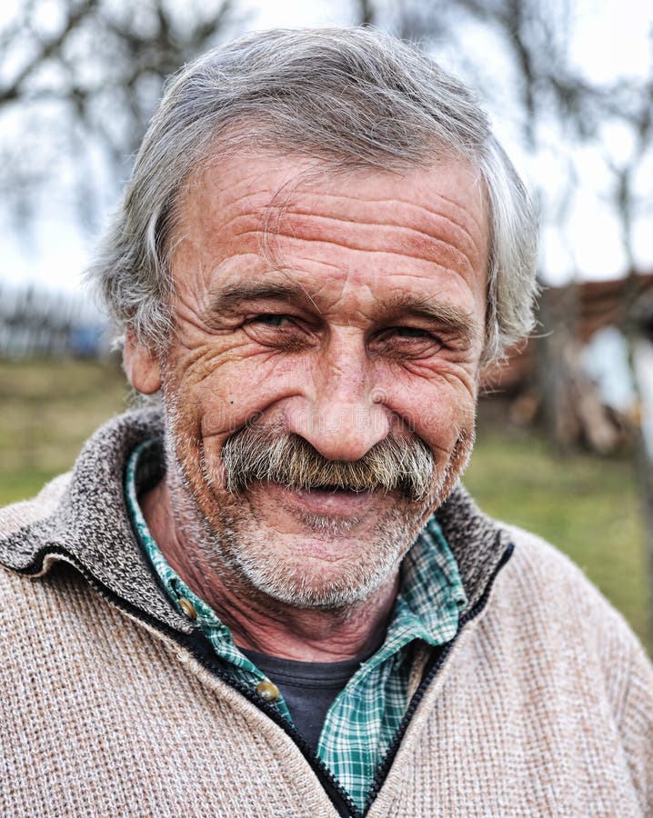 Elderly person, portrait stock image. Image of expression - 13979087