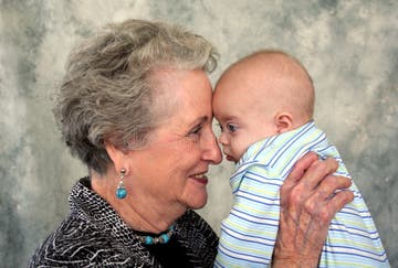 Elderly Senior and Baby stock image. Image of senior, grandson - 6119899