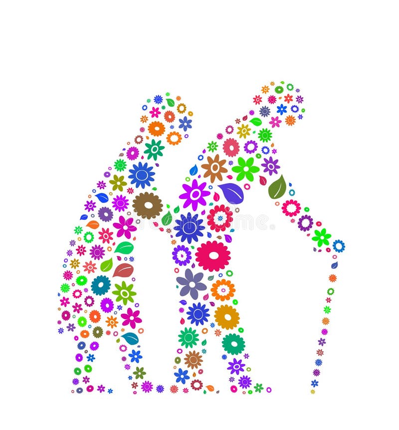 No Elderly Sign Isolated on White Background Stock Illustration ...