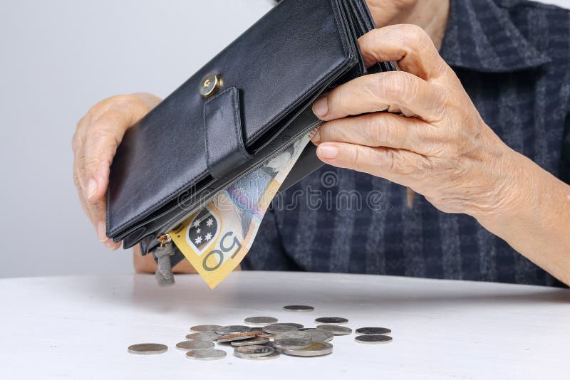 Elderly Woman Having Financial Problem Stock Image - Image of debt ...