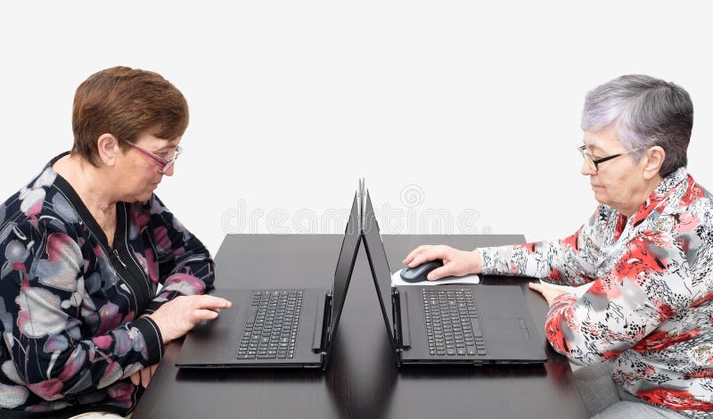 201 Older Women Help Computer Stock Photos - Free & Royalty-Free Stock ...