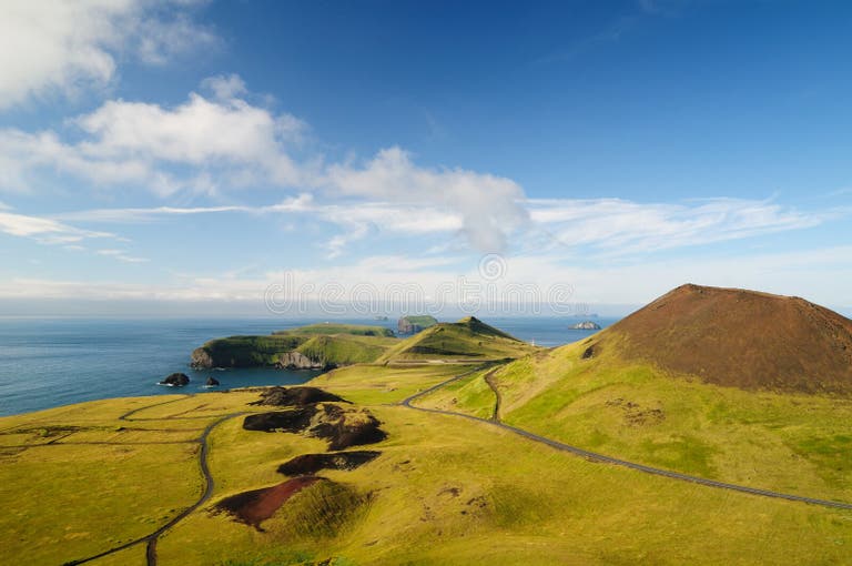 Eldfell Volcano stock image. Image of prairie, coast - 95264019