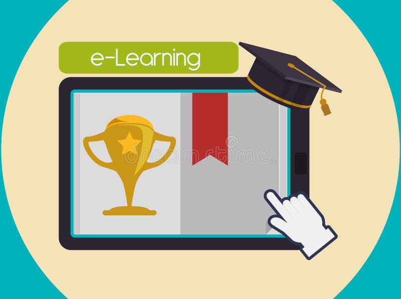 Elearning and Education Design Stock Vector - Illustration of school ...