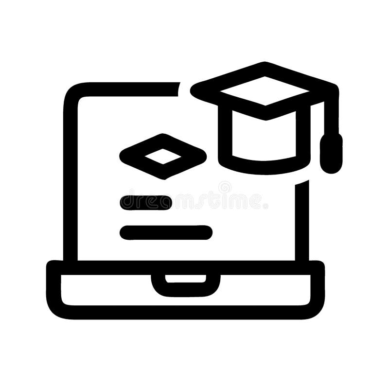 Elearning icon stock illustration. Illustration of tool - 381148473