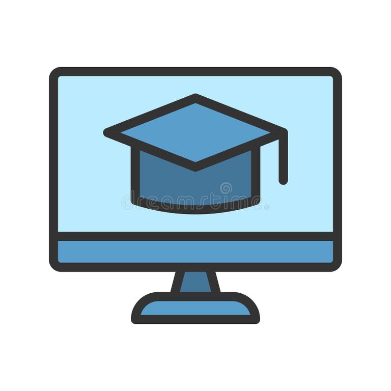 Elearning icon image. stock vector. Illustration of quiz - 280567618