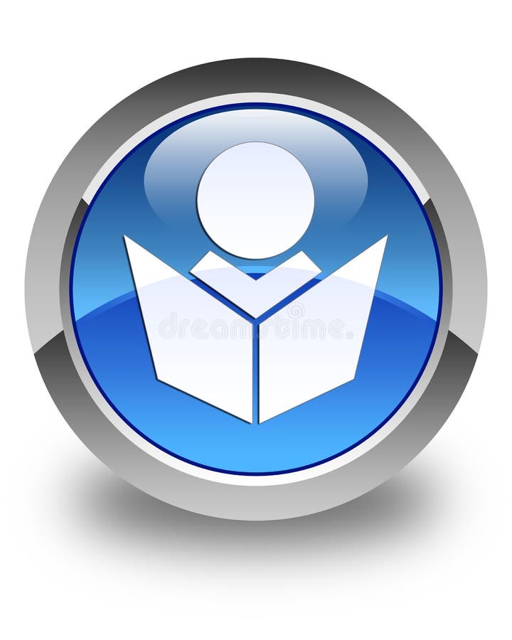 Learn Glossy Blue Round Button Stock Illustrations – 263 Learn Glossy ...