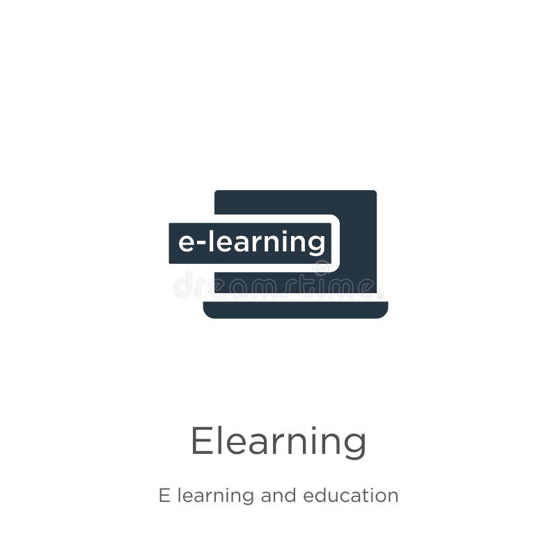 Elearning Icon Vector. Trendy Flat Elearning Icon from E Learning ...