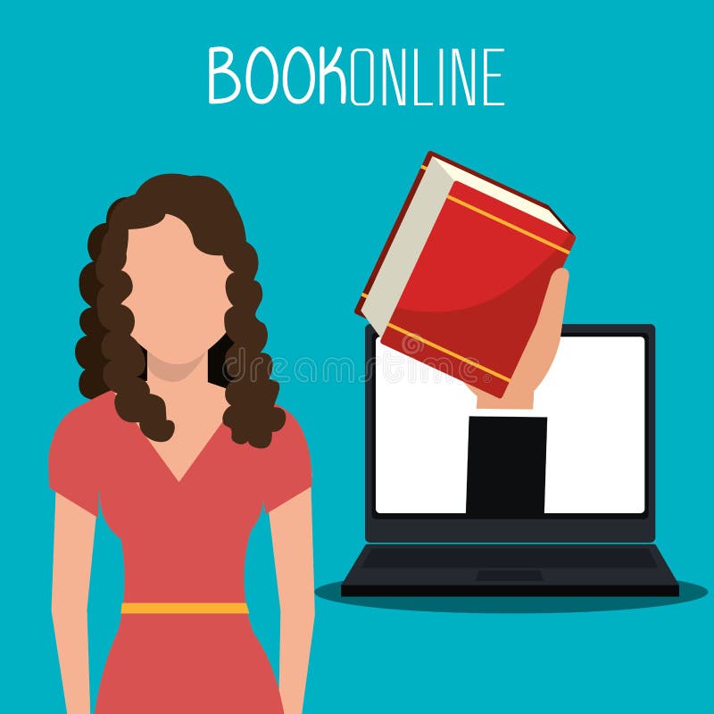 ELearning and online books stock vector. Illustration of magazine ...