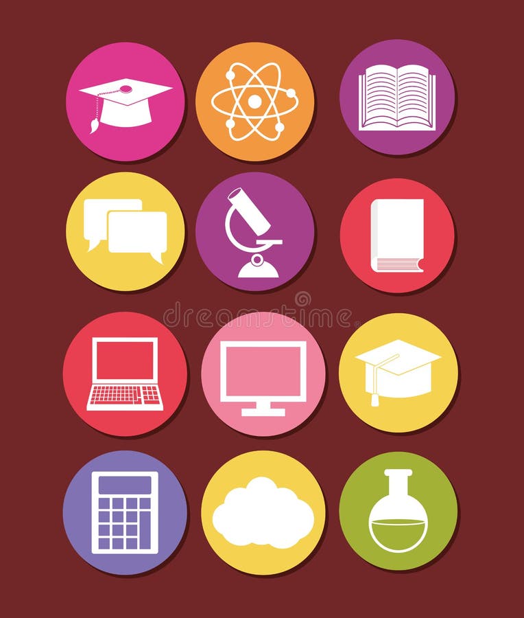 Elearning online education stock vector. Illustration of highschool ...