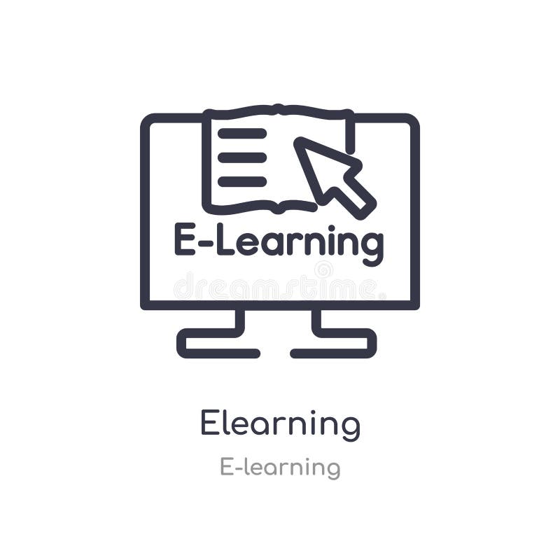 Elearning Isolated Icon. Simple Element Illustration from E-learning ...