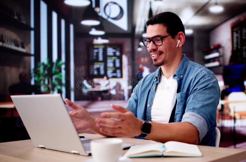 Elearning Video Conference Meeting Stock Photo - Image of looking ...