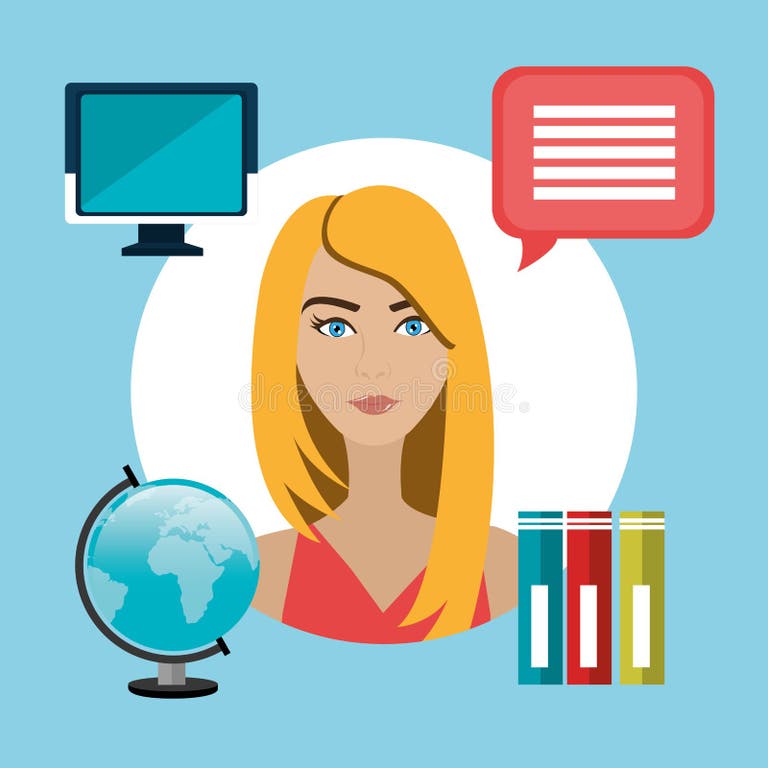 ELearning y educación stock de ilustración. Ilustración de elemento - 63480007