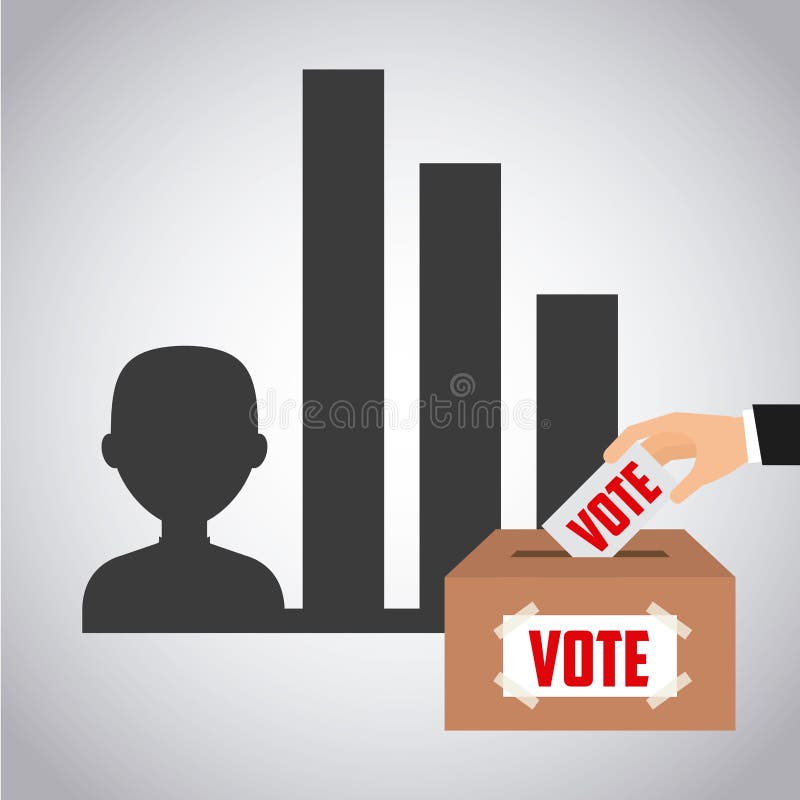 Elecciones democráticas ilustración del vector. Ilustración de voto ...