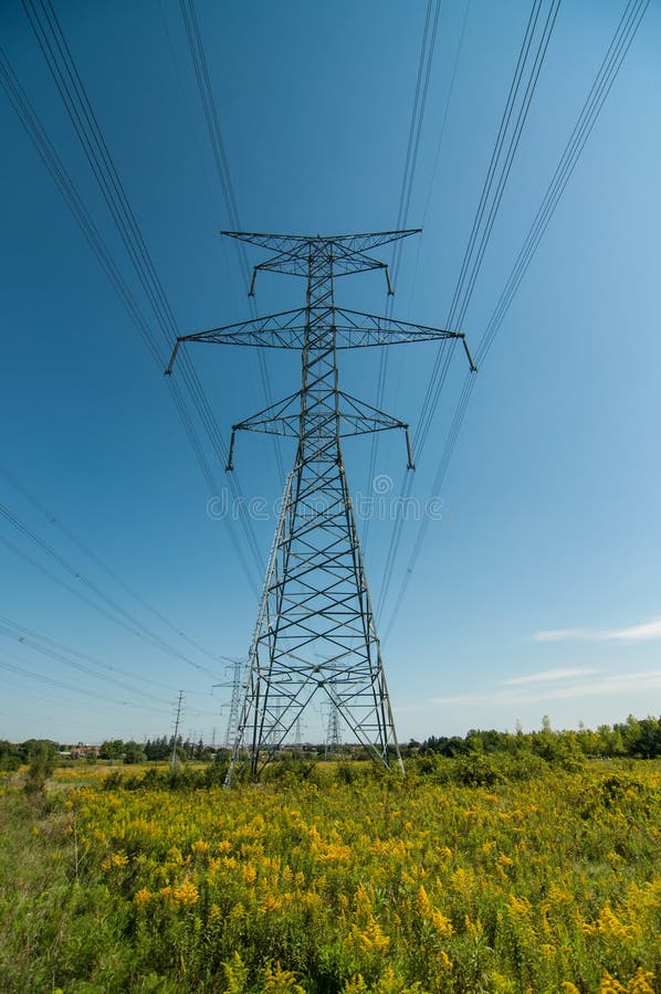 Elecrical Pylon stock image. Image of grid, photograph - 34021267