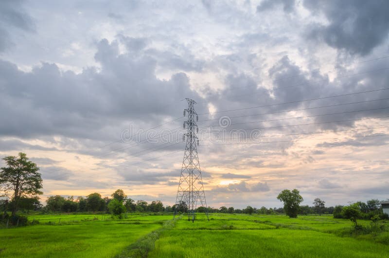 Electic Pole and Wire stock photo. Image of power, environment - 82868910