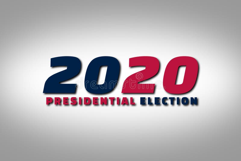 2020 Presidential Election Red Blue White Grey Vignette Background ...