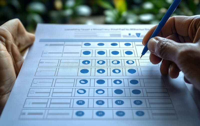 Election Ballot Design Features Well Organized Sections Candidates and ...