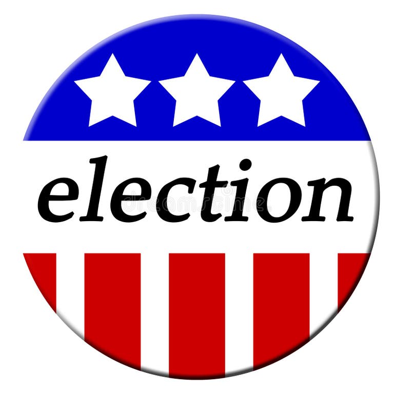 Election Button stock illustration. Illustration of white - 4026528