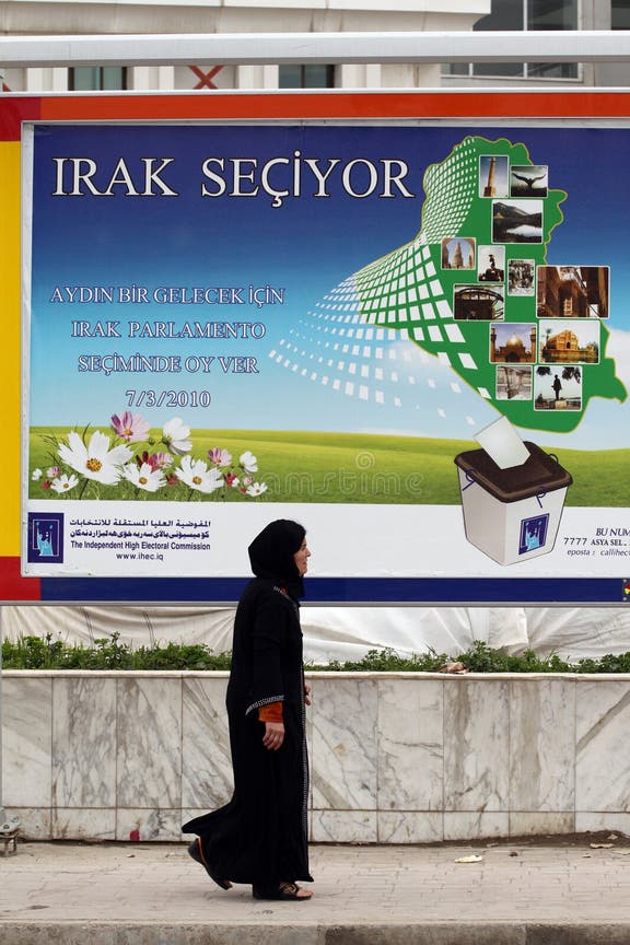 Election Campaign Posters in Iraq Editorial Photo - Image of turkish ...