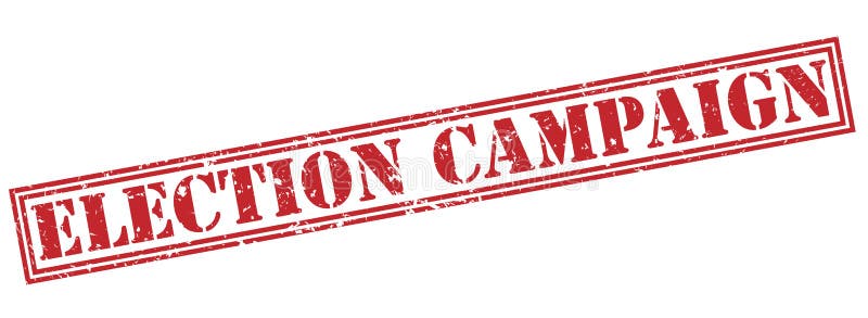 Election campaign stamp stock illustration. Illustration of frame ...