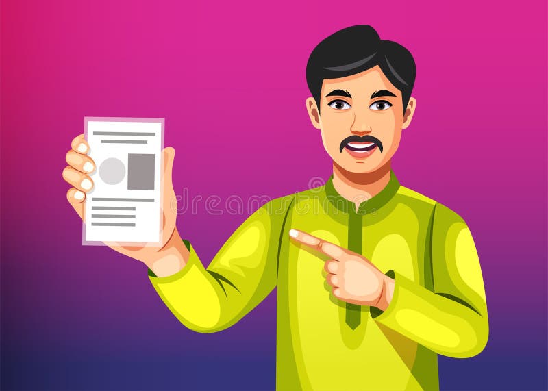 25 January India S National Voters Day. Indian Man with a Smiling Face ...