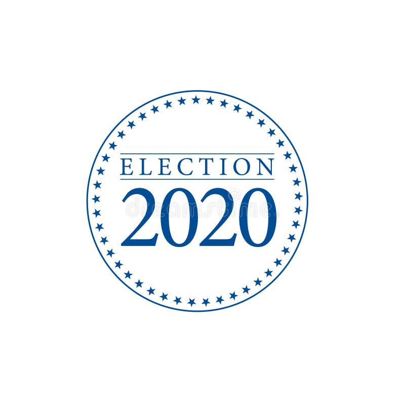 Election 2020 Logo Ballot Box Logo Stock Vector - Illustration of label ...