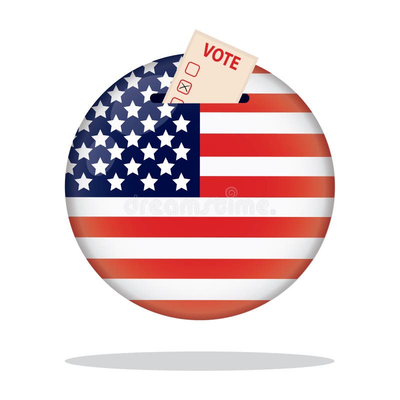 Election day button stock vector. Illustration of design - 173348763