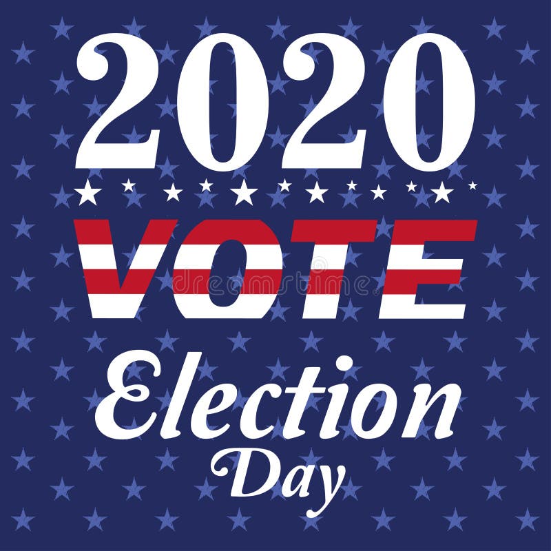 Election day poster stock vector. Illustration of vote - 198186346