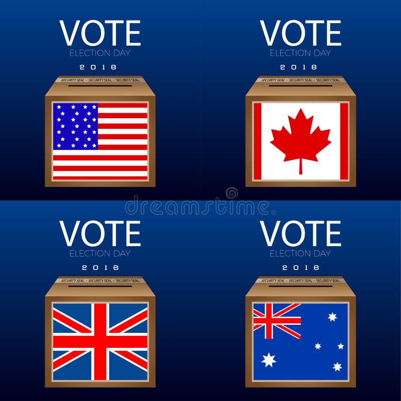 Election day stock illustration. Illustration of flag - 77935388