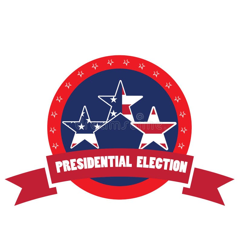 Election day USA stock illustration. Illustration of sticker - 79347043