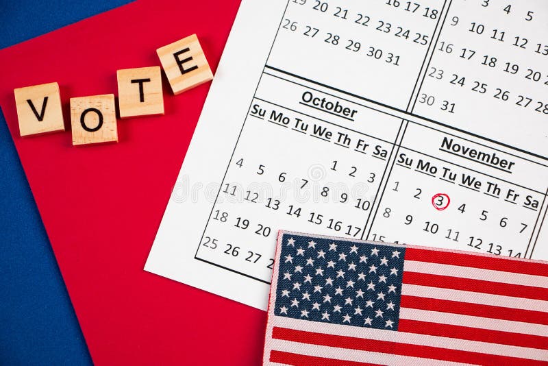 Election Day in the USA, Reminder on Calendar. Voting Concept Stock ...