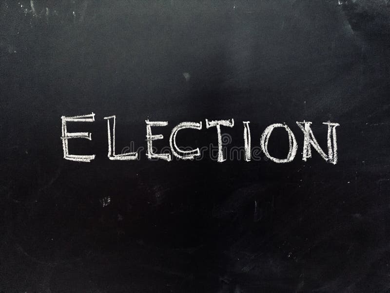 Election Handwritten on Blackboard Stock Image - Image of politics ...
