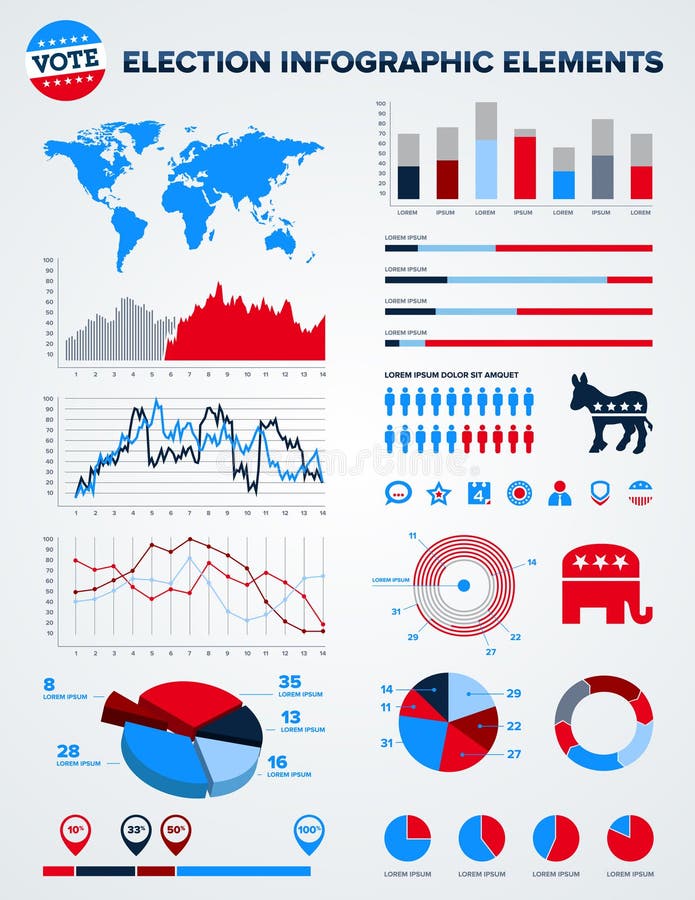 Election Infographic Design Elements Editorial Photography ...