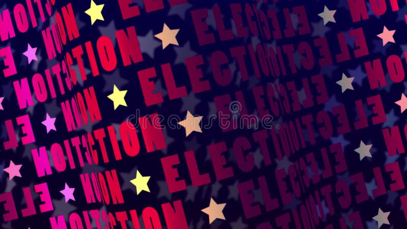Election Motion Graphics Typography Loop Background . Stock Video ...