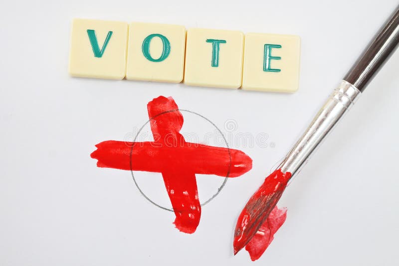 Election and paintbrush stock photo. Image of letter - 40242980