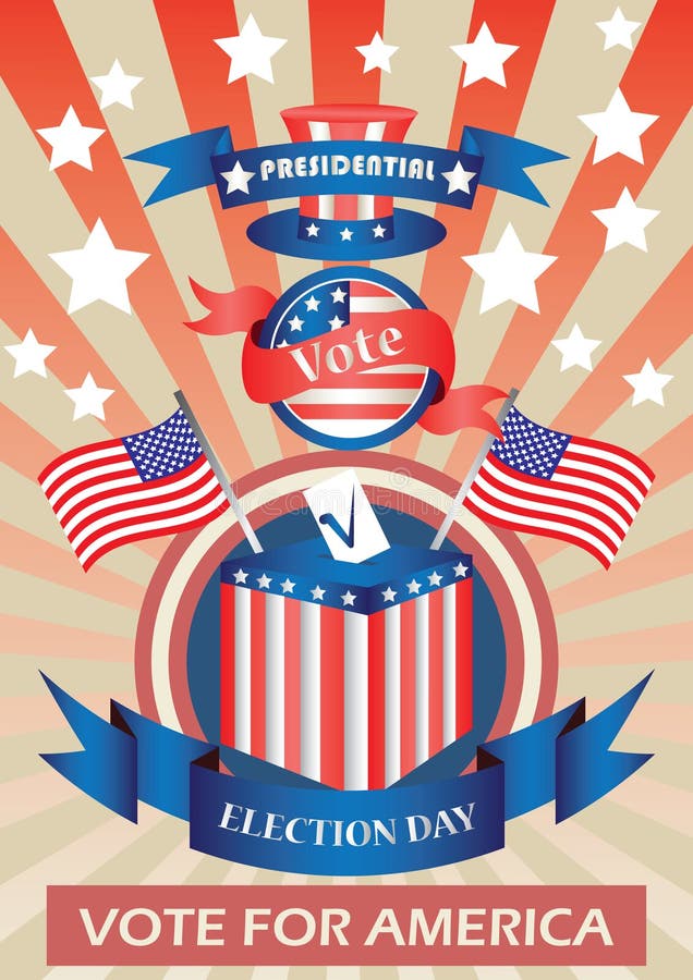 Election Poster. Vector Illustration Decorative Design Stock Vector ...