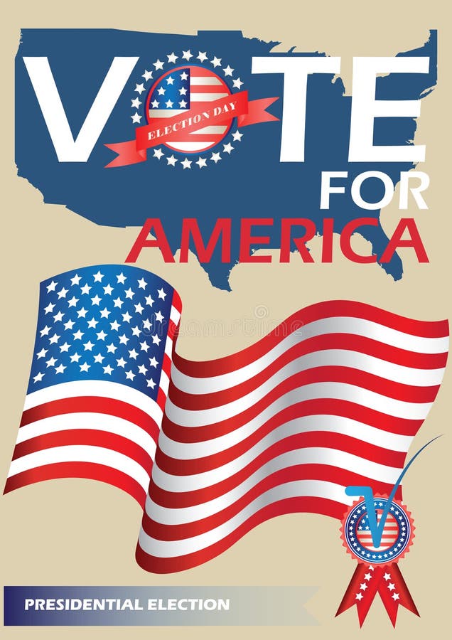 Election Poster. Vector Illustration Decorative Design Stock Vector ...