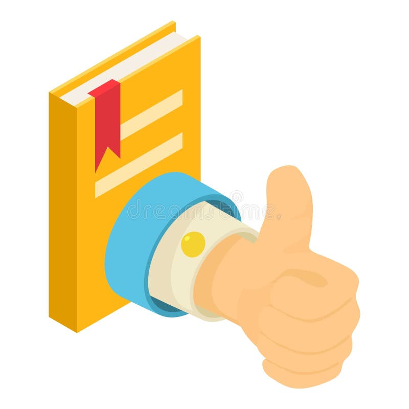 Election Program Icon Isometric Vector. Man Hand with Thumb Up and ...
