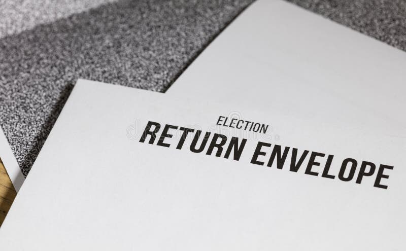 Election return envelope stock image. Image of communication - 198522011