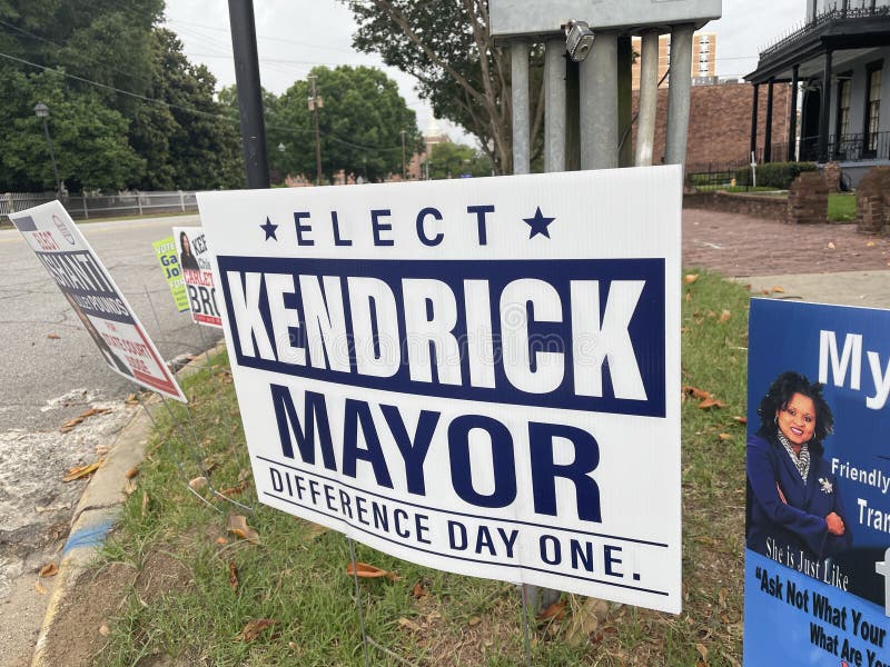 Election Signs Kendrick for Mayor Editorial Photo - Image of party ...