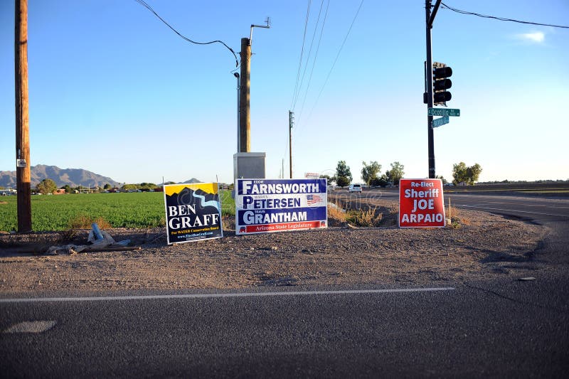 Election Signs. editorial image. Image of leaders, officials - 78783165