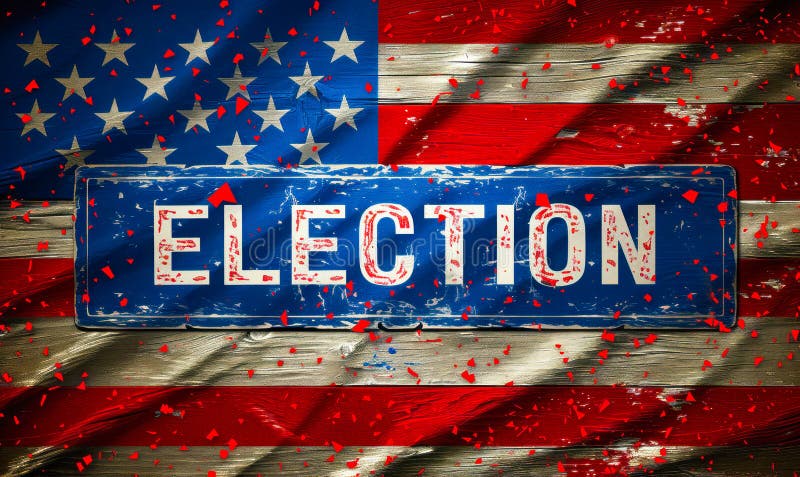 ELECTION Text Prominently Featured in Bold Font Against a Dynamic ...