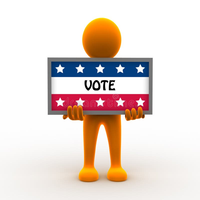 Election time stock illustration. Illustration of cartoon - 5971544