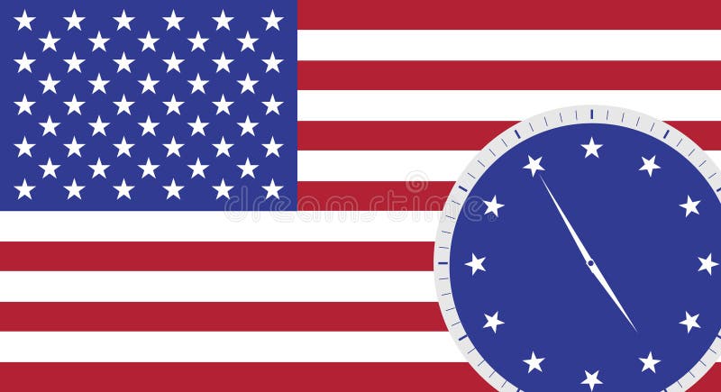 Election Time in the US. Flat Vector Illustration Stock Illustration ...