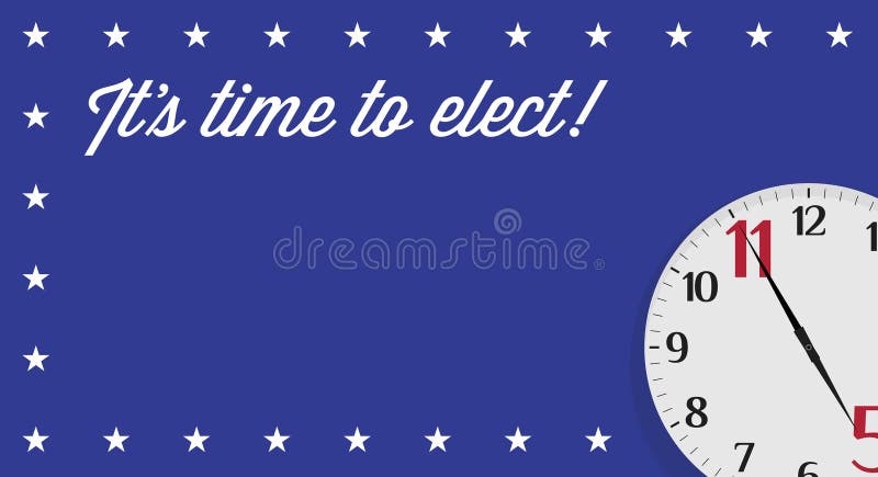 Election Time in the US. Flat Vector Illustration Stock Illustration ...