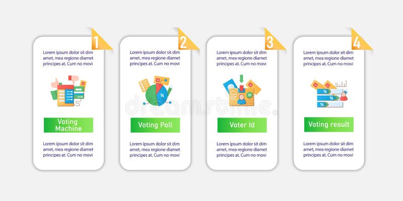Election Vector Infographics Stock Vector - Illustration of paper ...
