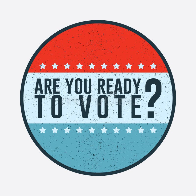 Election Vote Badge. Vector Illustration Decorative Design Stock Vector ...