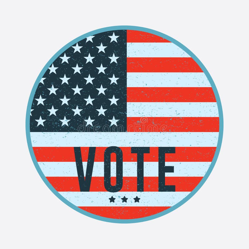 Election Vote Badge. Vector Illustration Decorative Design Stock Vector ...