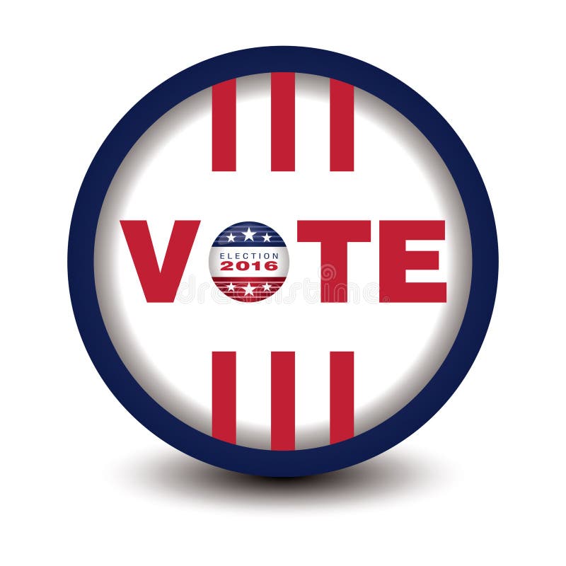 Election Vote Badge. Vector Illustration Decorative Design Stock Vector ...