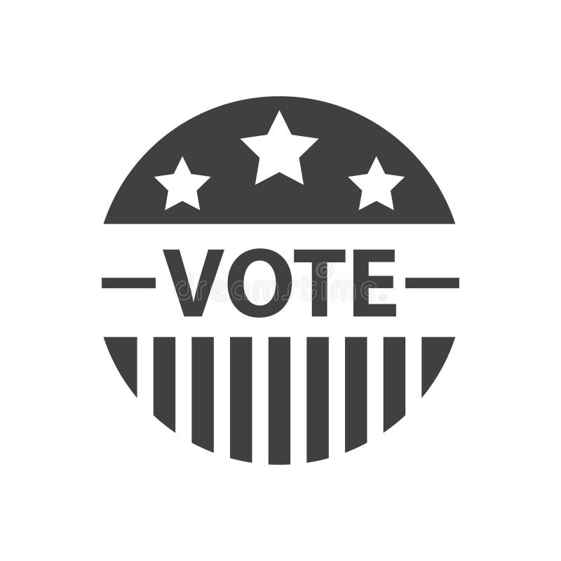 Usa Voting Label. American Presidential Election Badge, United States ...